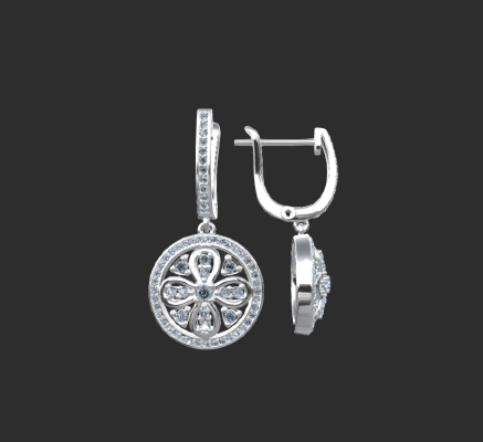 Earrings 55 | Files to download and to 3D print for free - 3DPEA